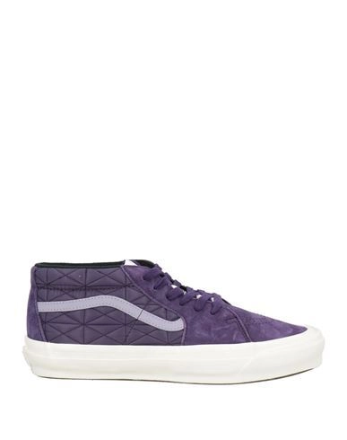 VANS Sneakers Size Leather, Textile Fibers