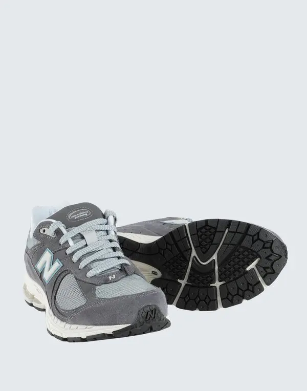 NEW BALANCE Sneakers Size Leather, Textile Fibers - Lead