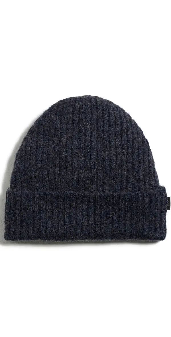 LES DEUX Rib Beanie - Dark Navy