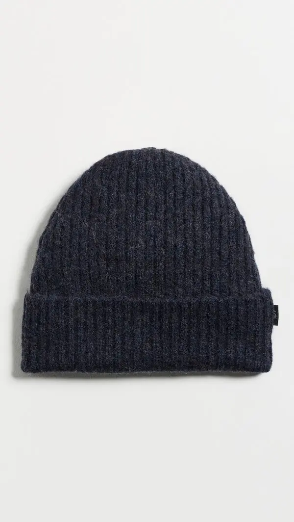 LES DEUX Rib Beanie - Dark Navy