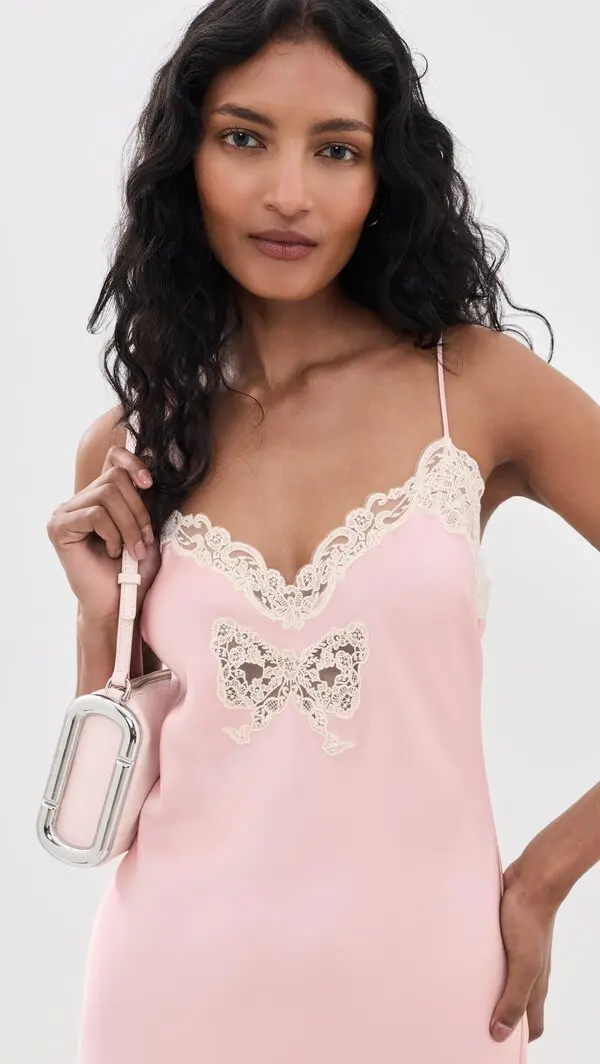 LoveShackFancy Lomira Lace Bow Dress