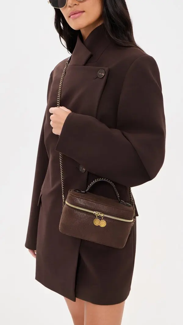 Stella McCartney Falabella Vanity Case Eco Shaggy Deer Crissbody