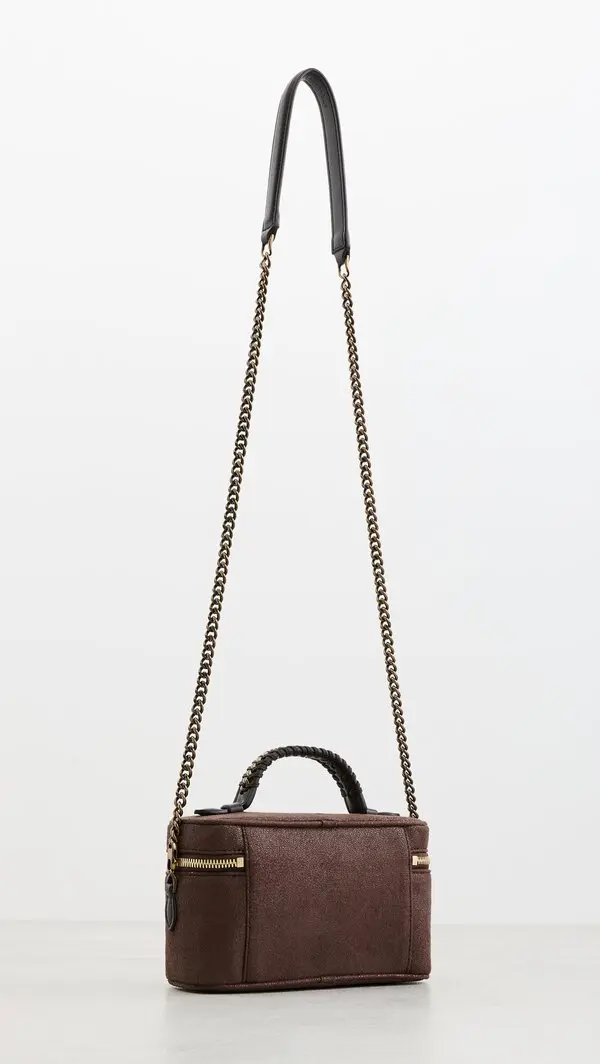 Stella McCartney Falabella Vanity Case Eco Shaggy Deer Crissbody