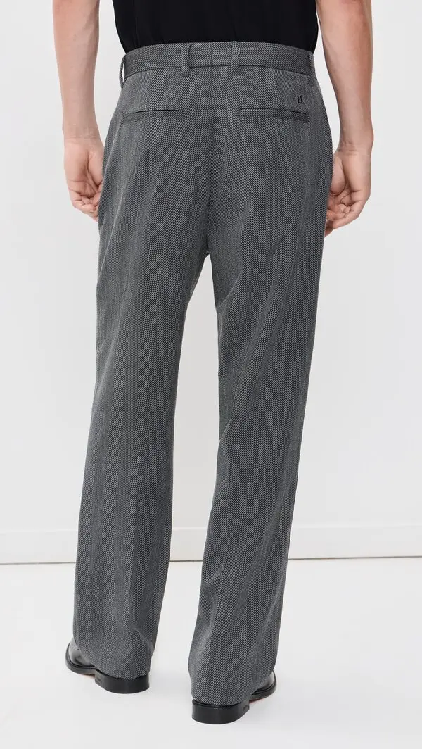 LES DEUX Herringbone Tailored Pants