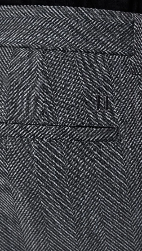 LES DEUX Herringbone Tailored Pants