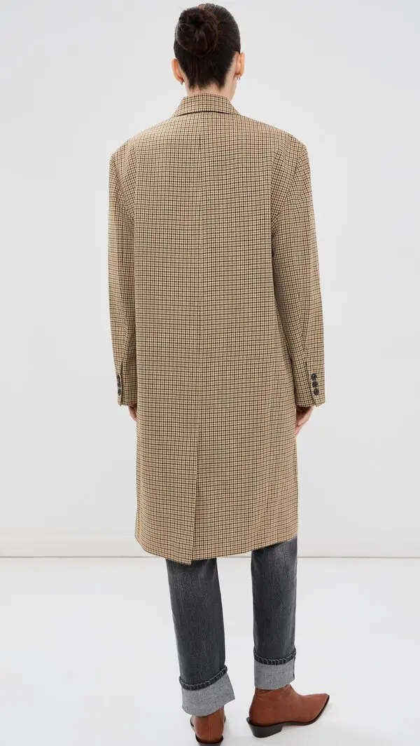 Tibi Menswear Tech Twill Tailored Midi Coat