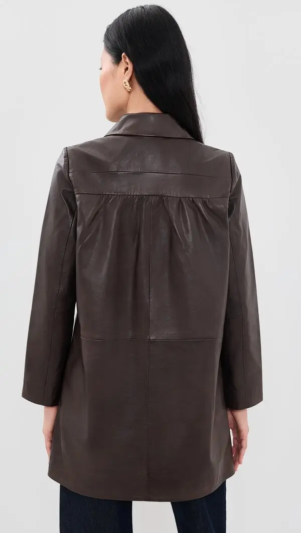 Ba&sh Madie Leather Coat