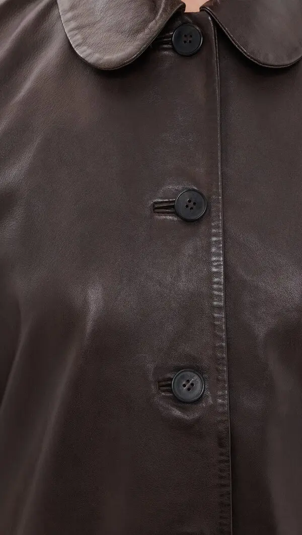 Ba&sh Madie Leather Coat