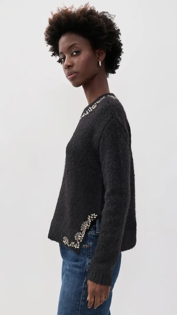 Cinq À Sept Crystal Lace Lilliana Pullover