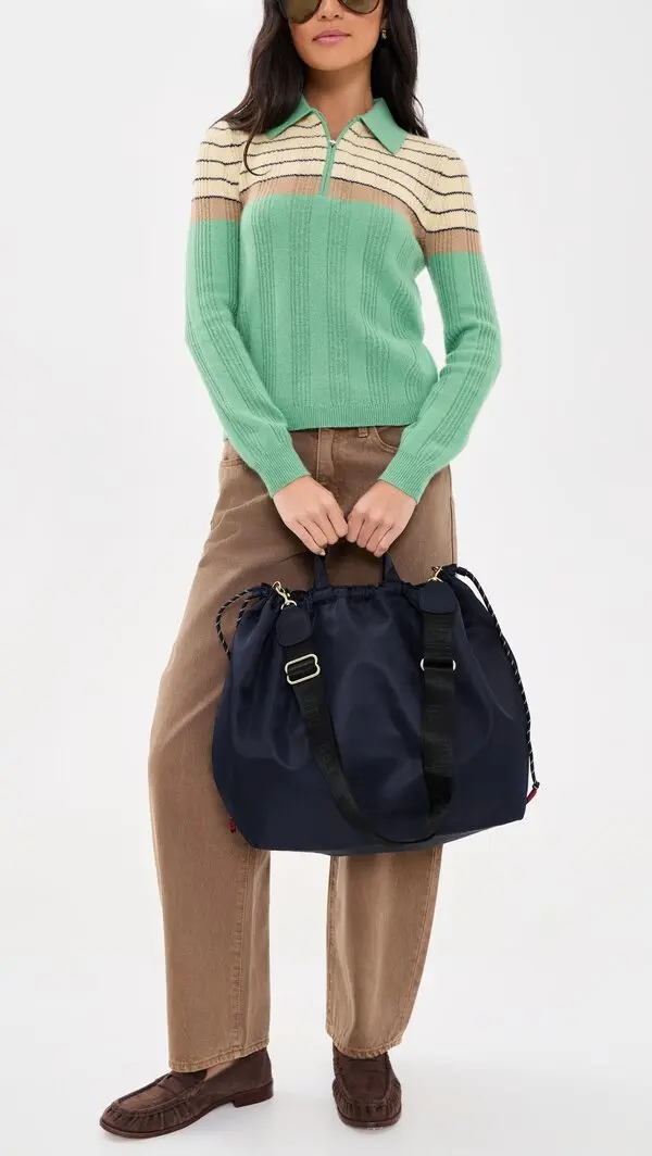Clare V. Nylon Drawstring Tote