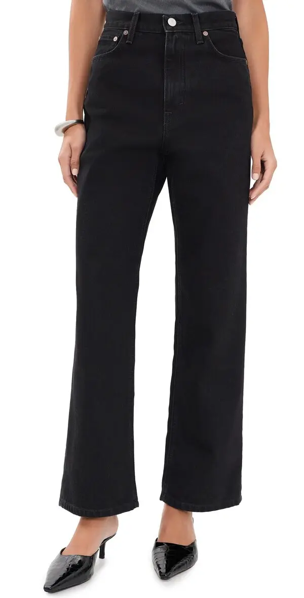 HOUSE OF DAGMAR Wide Leg Denim Jeans