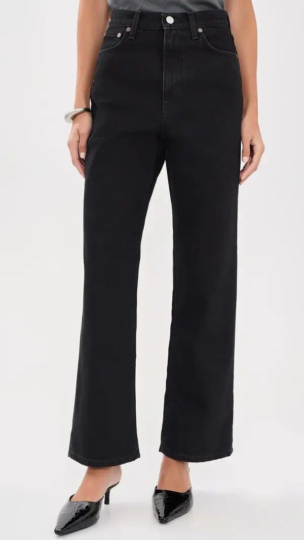 HOUSE OF DAGMAR Wide Leg Denim Jeans