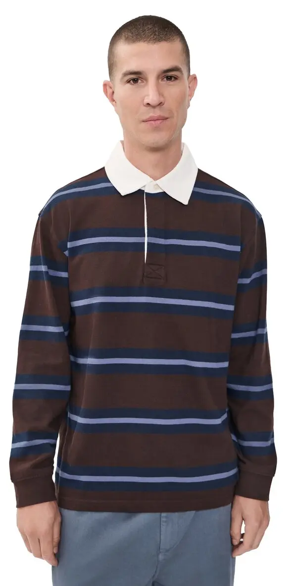 WAX LONDON Rowhill Striped Rugby