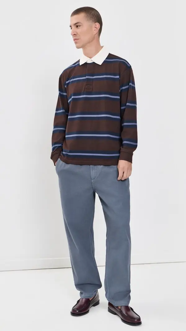 WAX LONDON Rowhill Striped Rugby