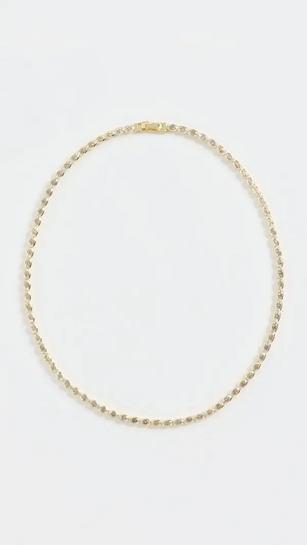 Shashi Marquise Bezel Tennis Necklace