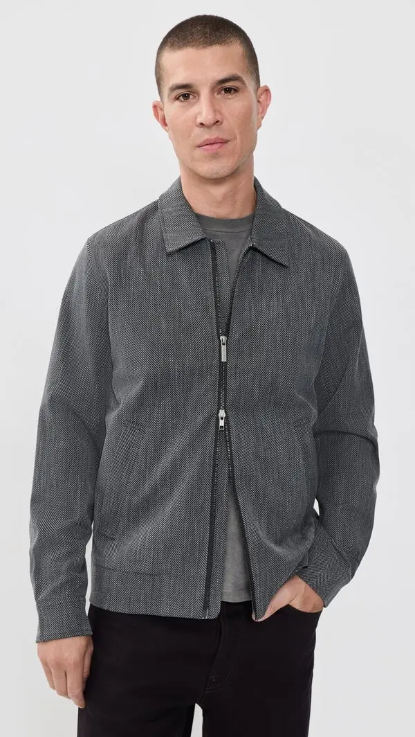 LES DEUX Herringbone Coach Jacket