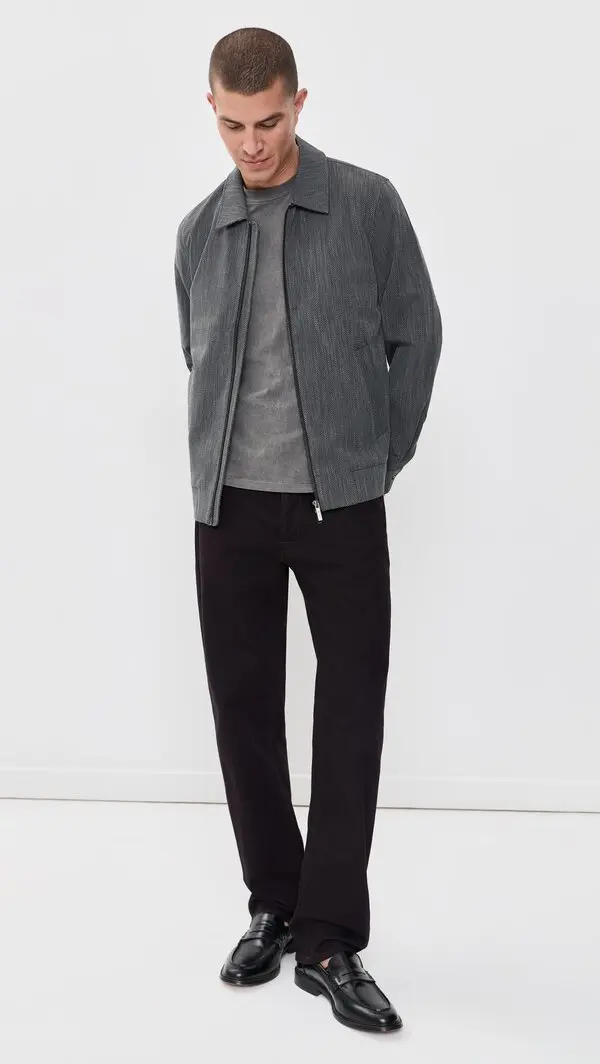 LES DEUX Herringbone Coach Jacket