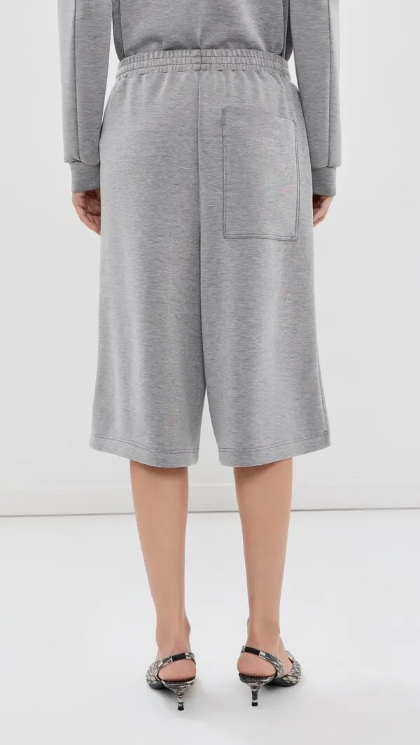 Tibi Feather Weight Viscose Neoprene Relaxed Shorts