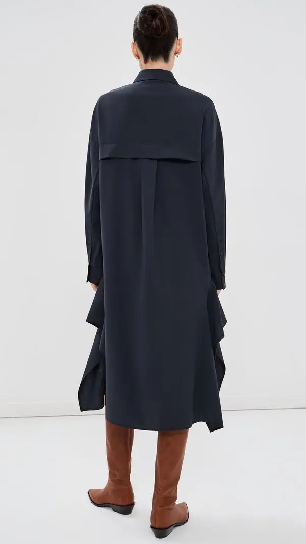 Tibi Tropical Wool Shirtdress