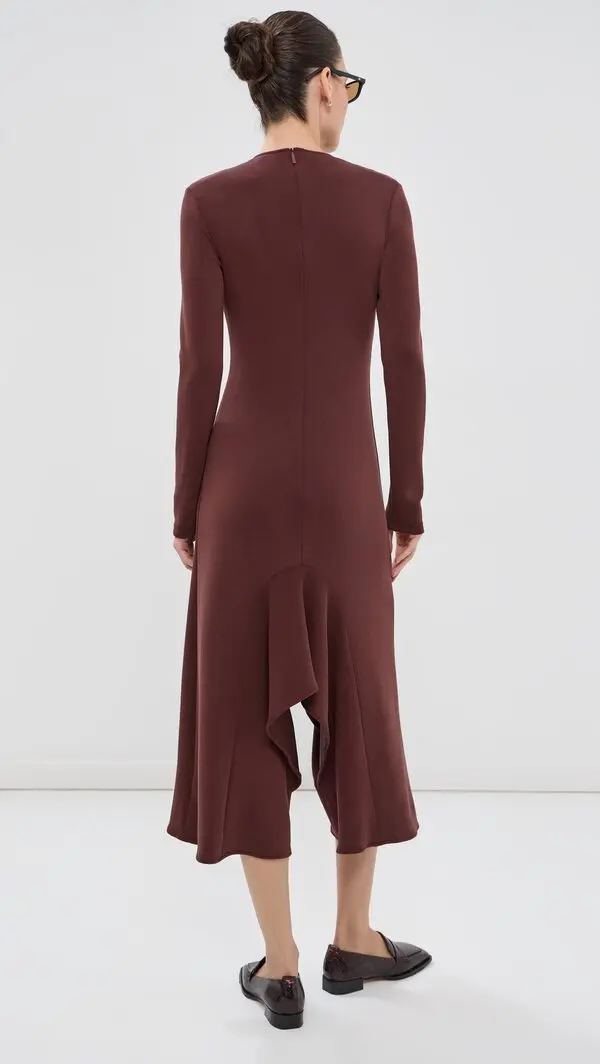 Tibi Feather Weight Neoprene Drape Dress