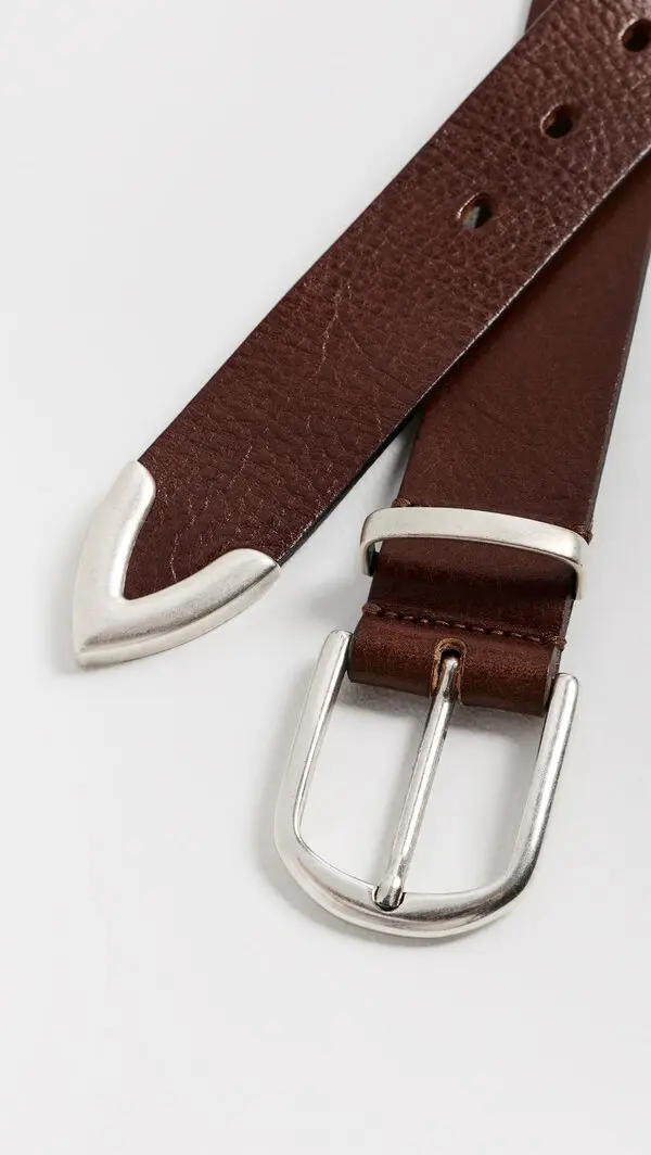 LES DEUX Witten Leather Belt