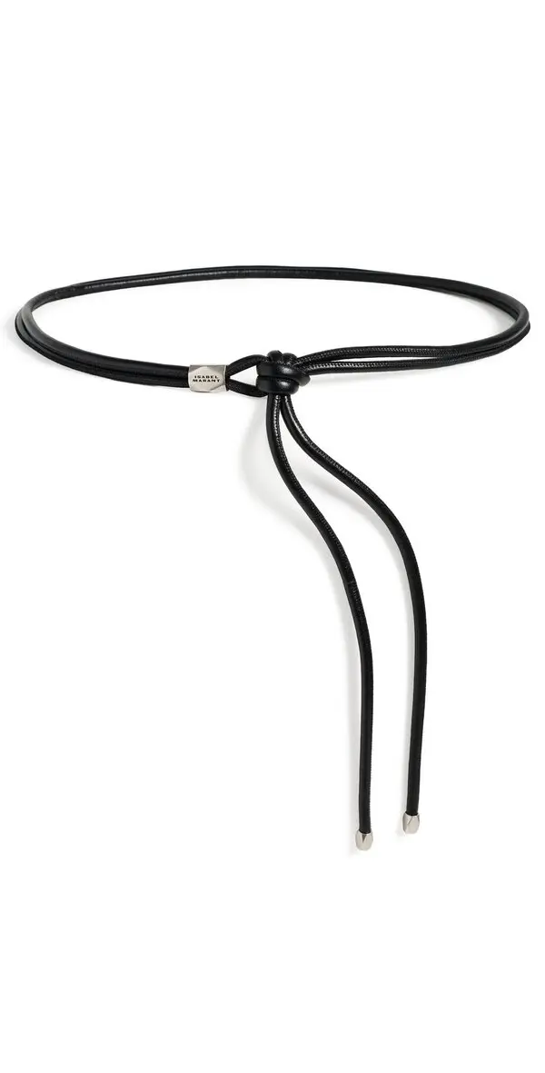 Isabel Marant Étoile Silvia Belt - Black/silver