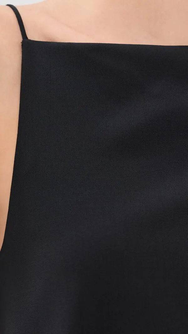 Tibi Tropical Wool Side Drape Top