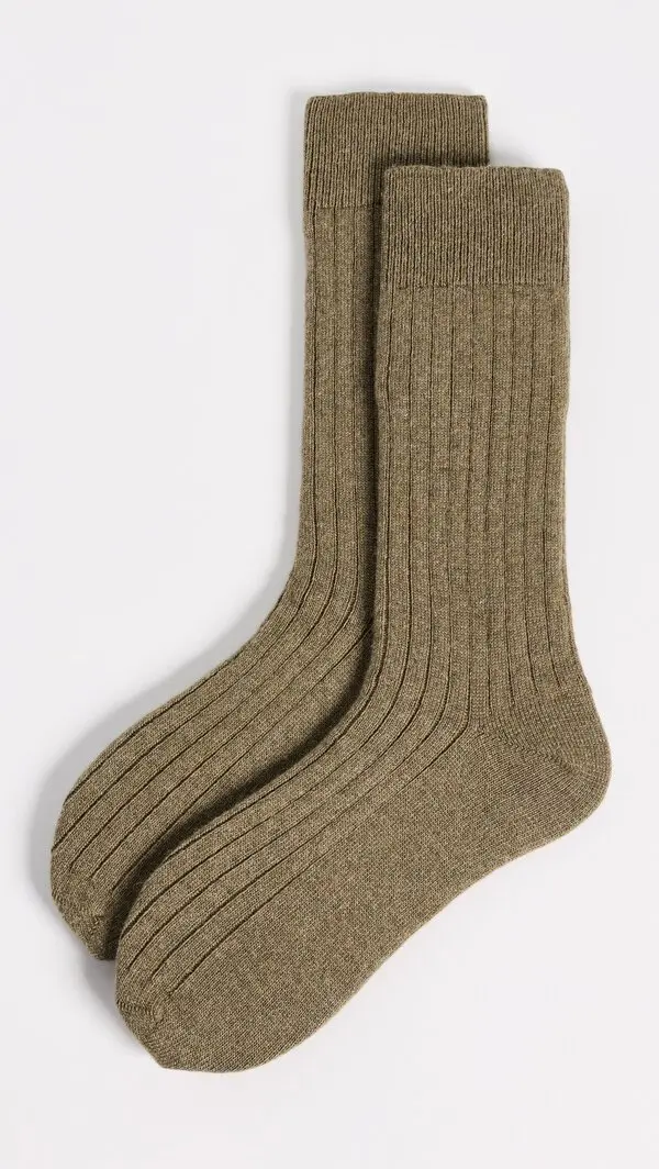 Nn07 Wool Cashmere Ribbed Socks