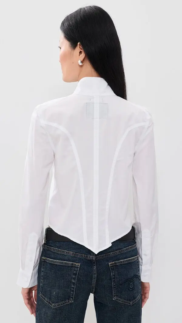 R13 Asymmetrical Front Shirt