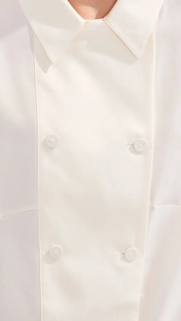RÓHE Double Breasted Silk Top