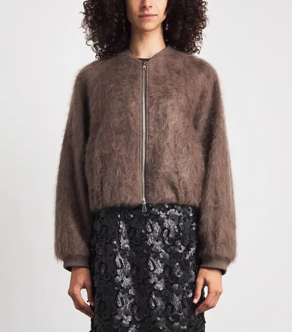HERSKIND Wool-cashmere-silk Jimi Bomber Jacket