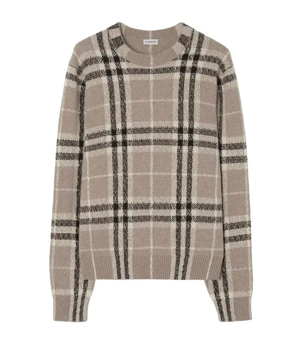Burberry Cashmere Check Sweater