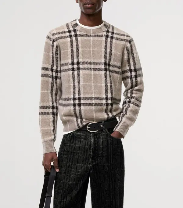 Burberry Cashmere Check Sweater