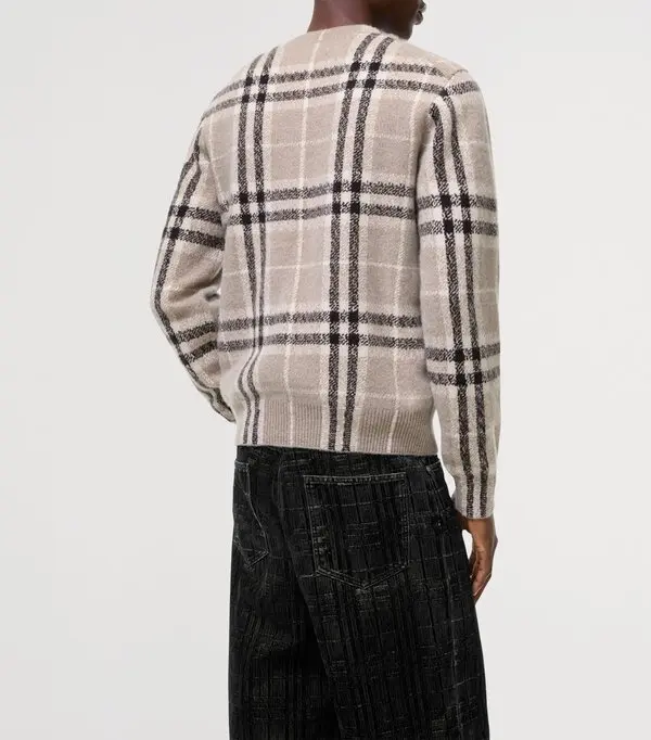 Burberry Cashmere Check Sweater