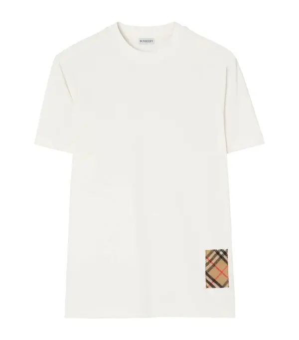 Burberry Cotton Check-patch T-shirt