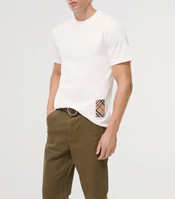 Burberry Cotton Check-patch T-shirt