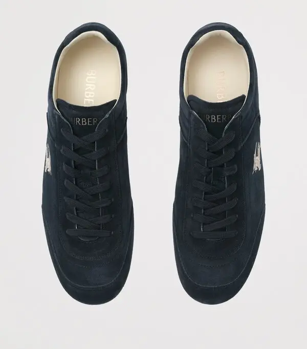 Burberry Suede Knight Runner Sneakers