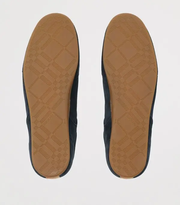 Burberry Suede Knight Runner Sneakers