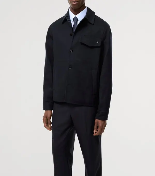 Burberry Wool Thorn Shacket Overshirt