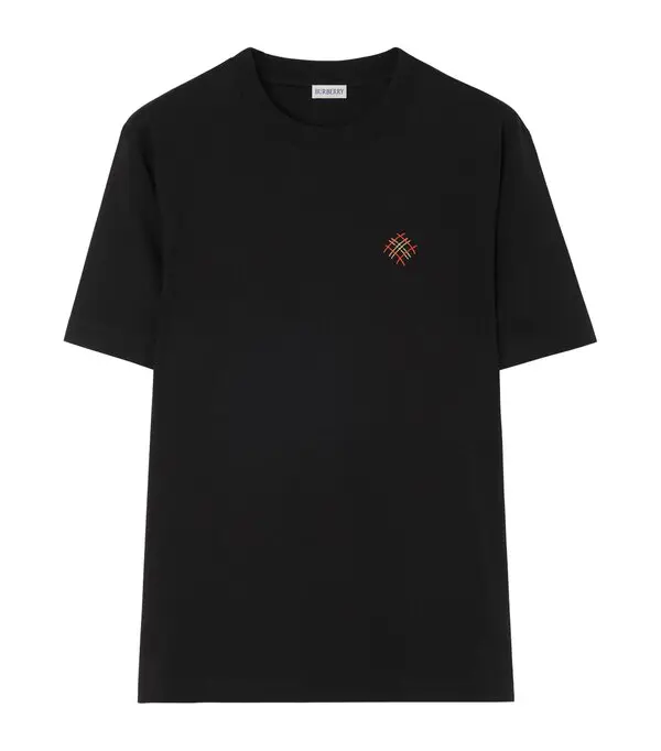 Burberry Cotton Embroidered Logo T-shirt