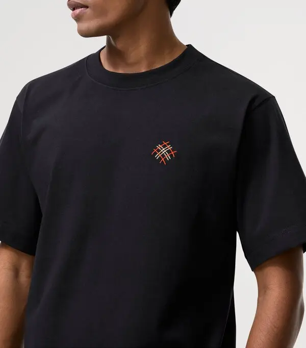 Burberry Cotton Embroidered Logo T-shirt