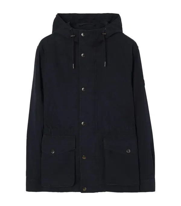 Burberry Cotton Gabardine Hooded Jacket