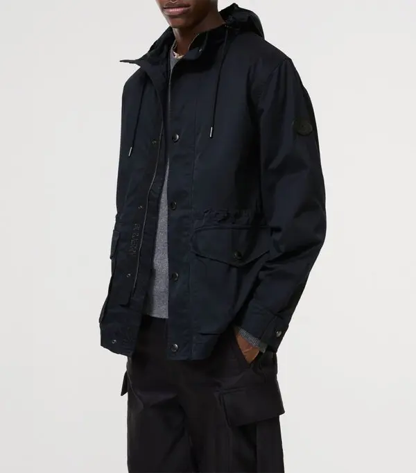Burberry Cotton Gabardine Hooded Jacket