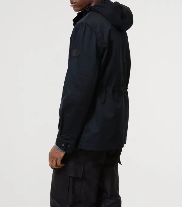 Burberry Cotton Gabardine Hooded Jacket