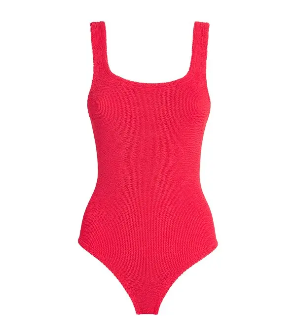 Hunza G Coverage Square-neck Swimsuit - Red