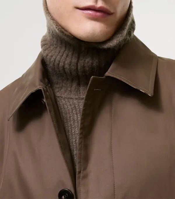Burberry Cotton Gabardine Car Coat