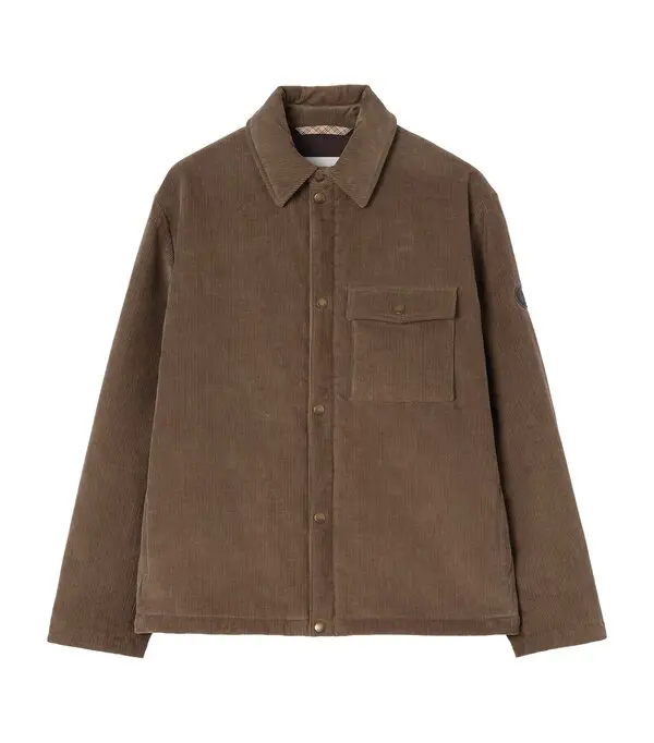 Burberry Corduroy Overshirt - Brown