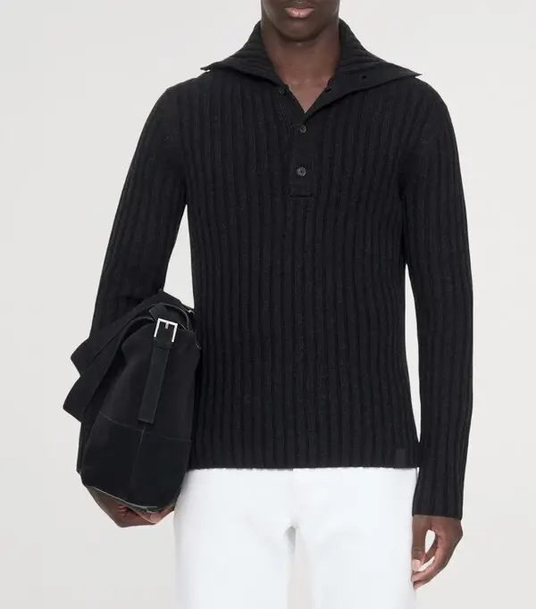 ALLSAINTS Merino Wool Funnel Neck Liev Sweater