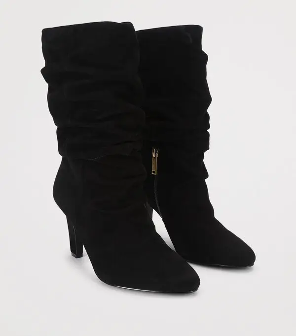 Kurt Geiger Suede Elizabeth Slouch Knee-high Boots 80