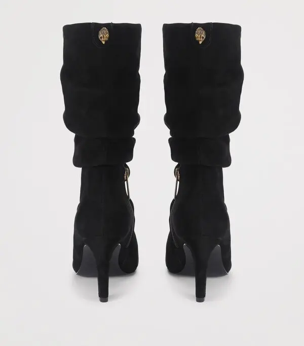 Kurt Geiger Suede Elizabeth Slouch Knee-high Boots 80